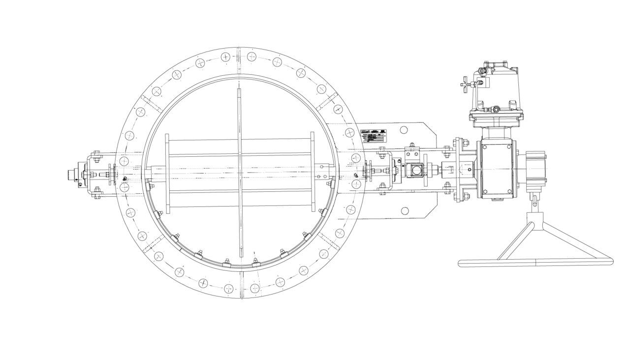 30” Industrial Butterfly Valve | Custom Engineered Solution